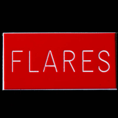 Flares Boat Sign – Martin Dare Engraving